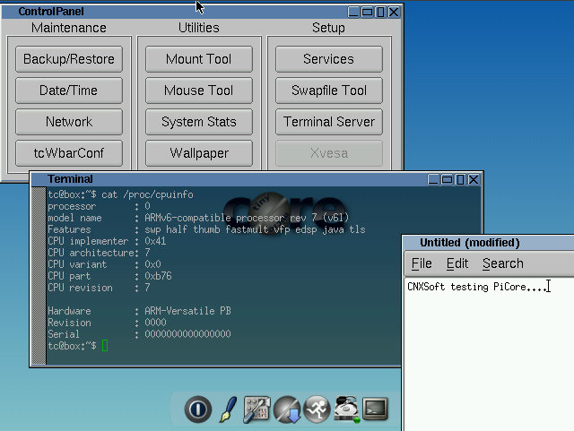 PiCore 5.3 is a Lightweight Linux Distribution for the Raspberry Pi ... PiCore 5.3 is a Lightweight Linux Distribution for the Raspberry Pi ...