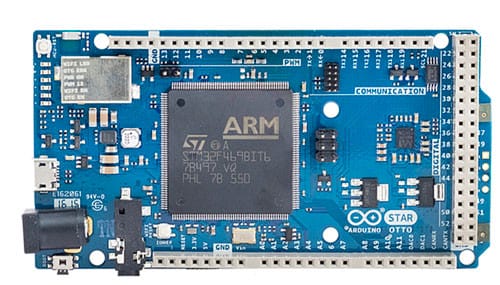 Star Otto Arduino Board Is Based On Stmicro Stm32 32 Bit Cortex M4 Mcu And Esp8266 Wifi Soc Cnx