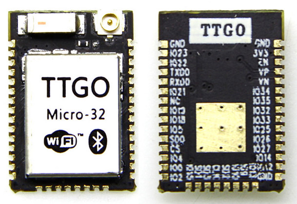TTGO Micro-32 is a Tiny ESP32-PICO-D4 Module - CNX Software TTGO Micro-32 is a Tiny ESP32-PICO-D4 Module - CNX Software