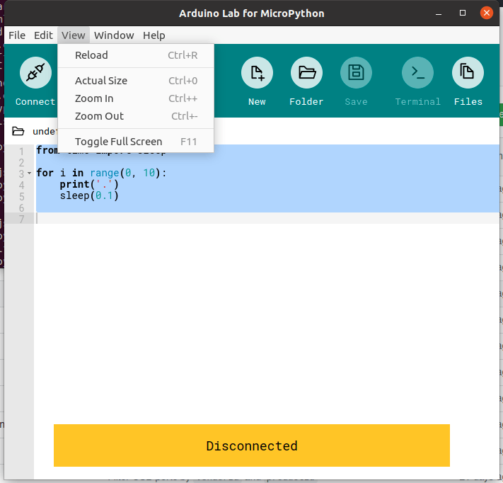 Arduino Lab For Micropython An Experimental Cross Platform Micropython Ide For Arduino Boards