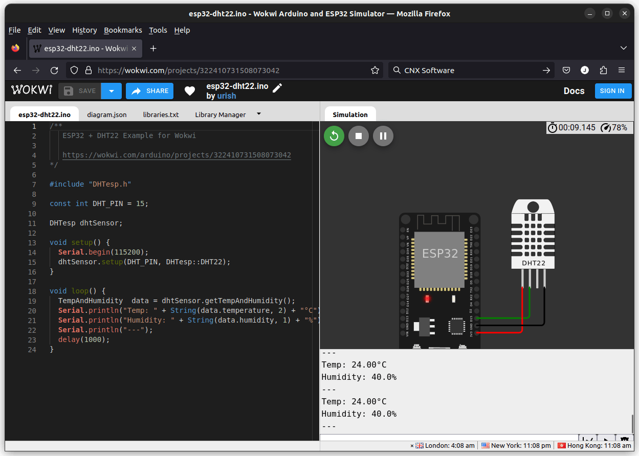 Wokwi An Arduino Raspberry Pi Pico And Esp32 Board Simulator Cnx