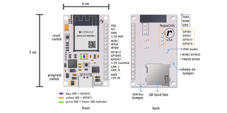 Programming Rejsacan Esp32 S3 Can Bus Board With Arduino For Car Hacking Cnx Software