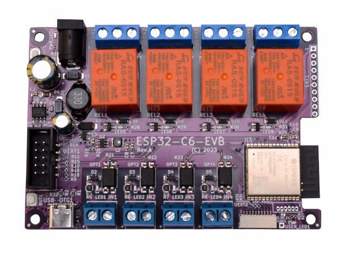 Olimex ESP32-C6-EVB supports WiFi 6, BLE, Zigbee, comes with four ... Olimex ESP32-C6-EVB supports WiFi 6, BLE, Zigbee, comes with four ...